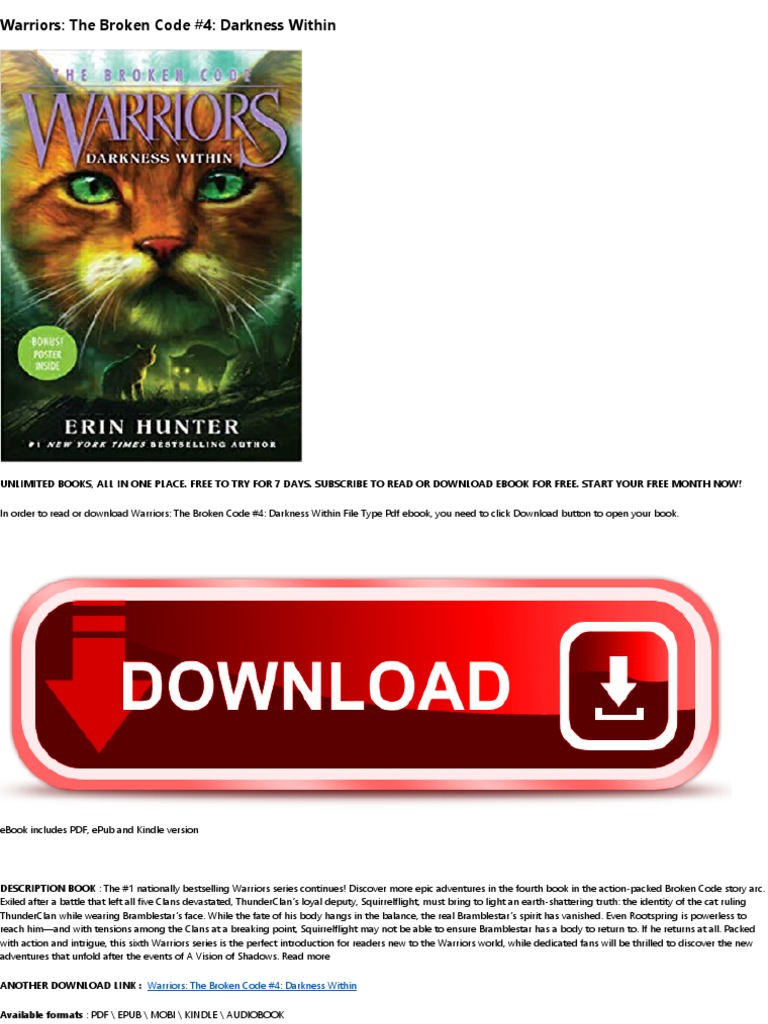 Warriors The Broken Code 4 Darkness Within | PDF