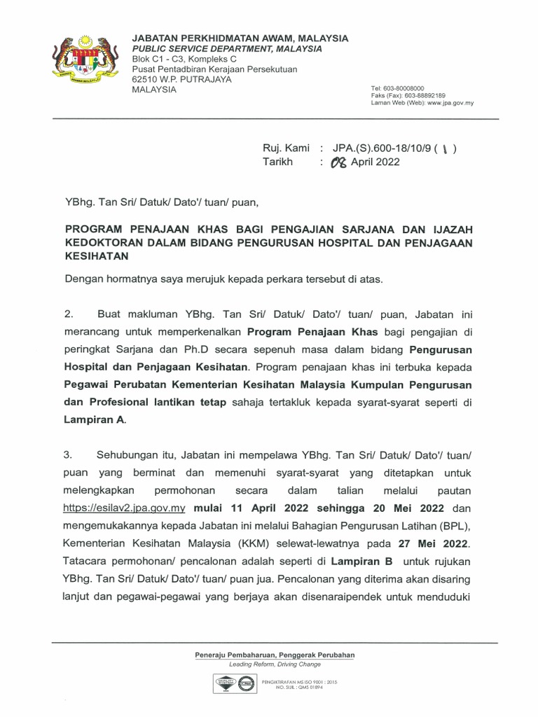 Surat Edaran PPK KKM 2023_Full | PDF