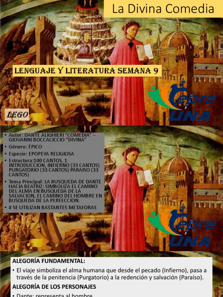 La Divina Comedia: Epopeya de Dante | PDF | Divina Comedia | Dante ...