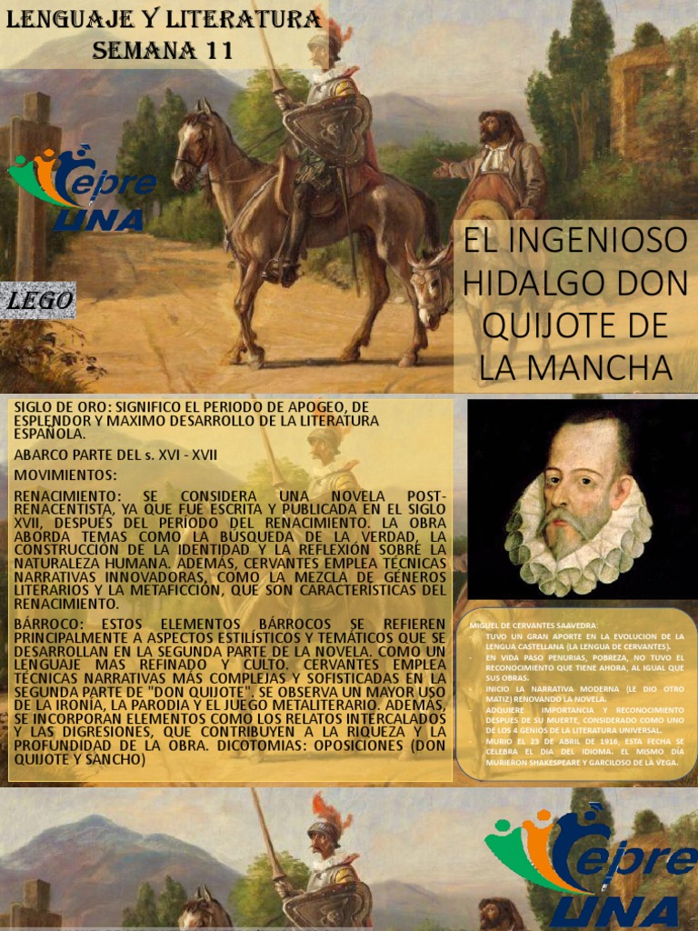 Semana 11 Don Quijote de La Mancha | PDF | Don Quijote