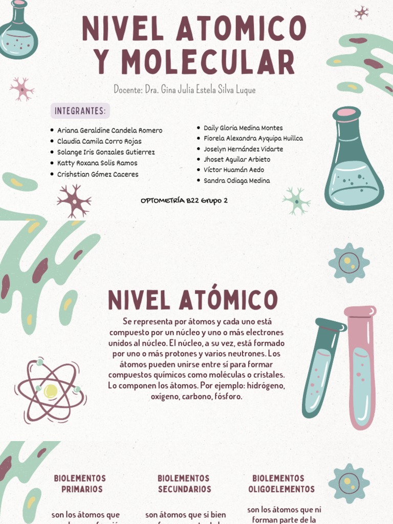 Nivel Atomico y Molecular | PDF | Concentración | Solvente