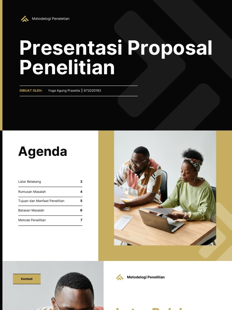Proposal Penelitian Presentasi | PDF