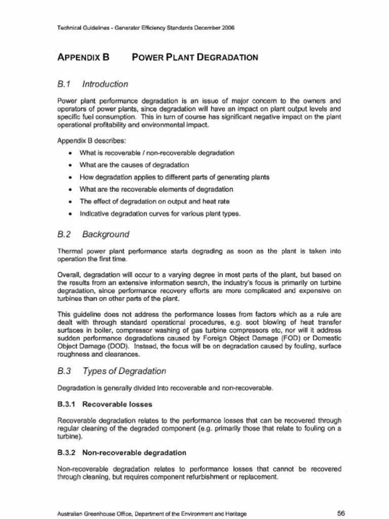 Power Plant Degradation | PDF