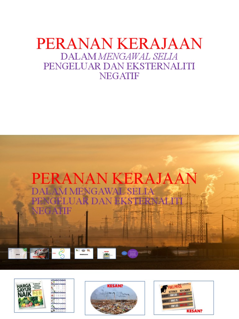 03 Peranan Kerajaan Dalam Mengawal Selia Pengeluar Dan Eksternaliti | PDF