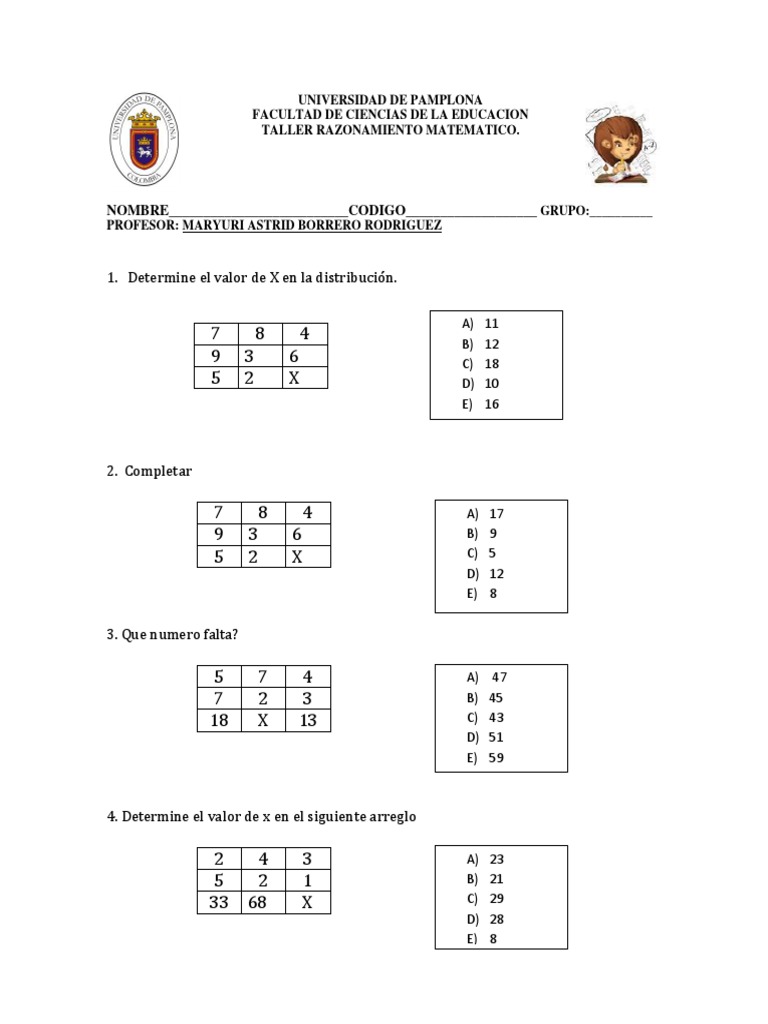 Ejercicios de Distribuciones Numéricas | PDF