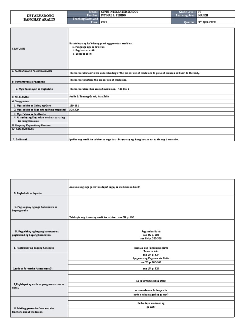 Lesson Plan Co 1 | PDF