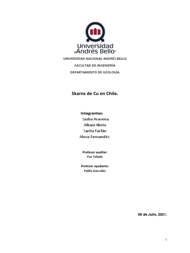 Informe Final - Genesis | PDF | Minerales | Roca (geología)