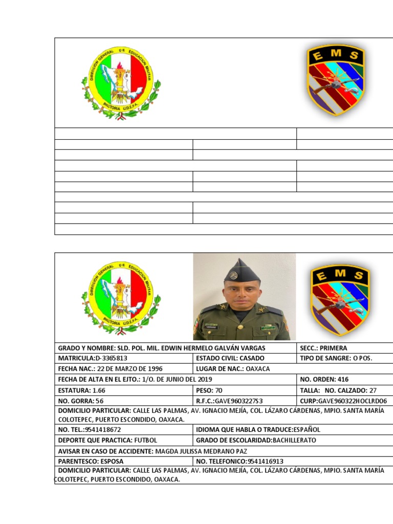 1er Ptn Tarjeta De Locker Con Foto Pdf
