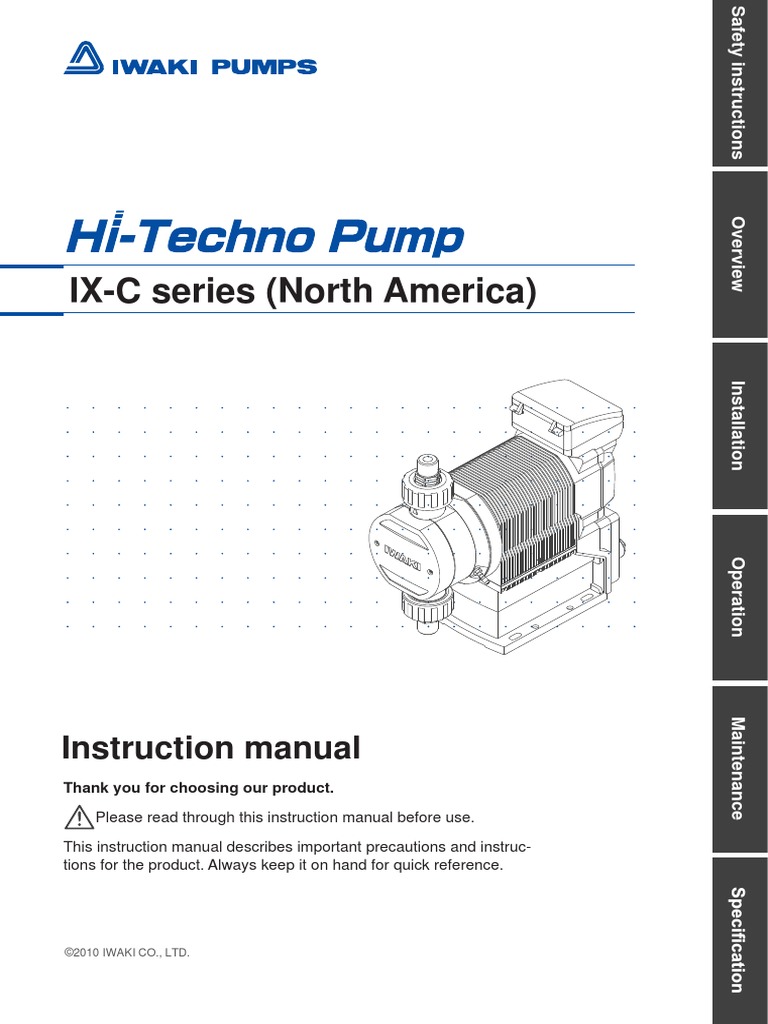 E00189 - IX-C Manual | PDF