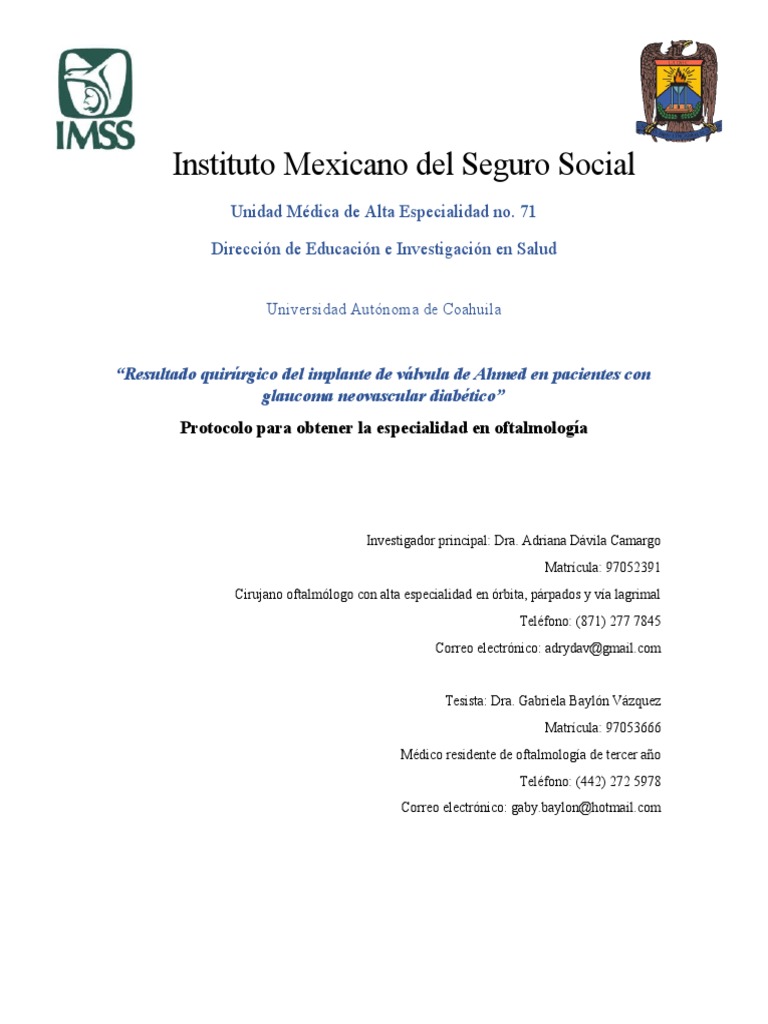 Portada Protocolo | PDF