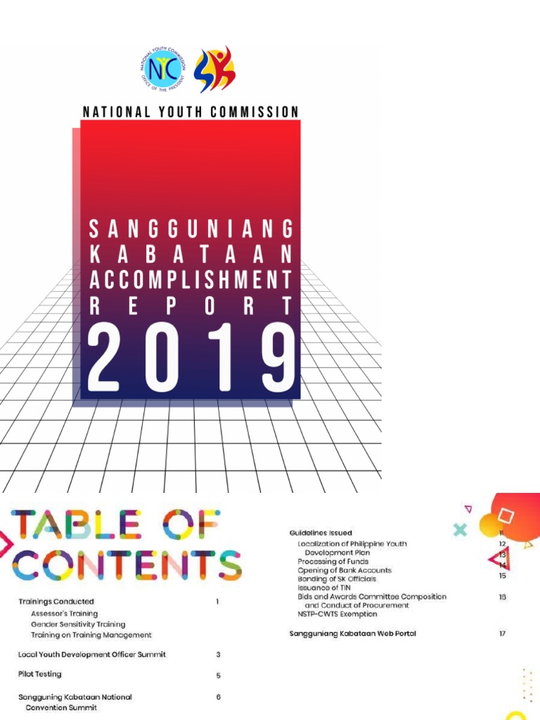 SK Accomplishment Report | PDF