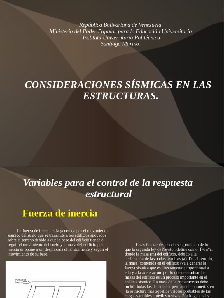 Consideraciones Sísmicas en Las Estructuras | PDF | Rigidez | Temblores