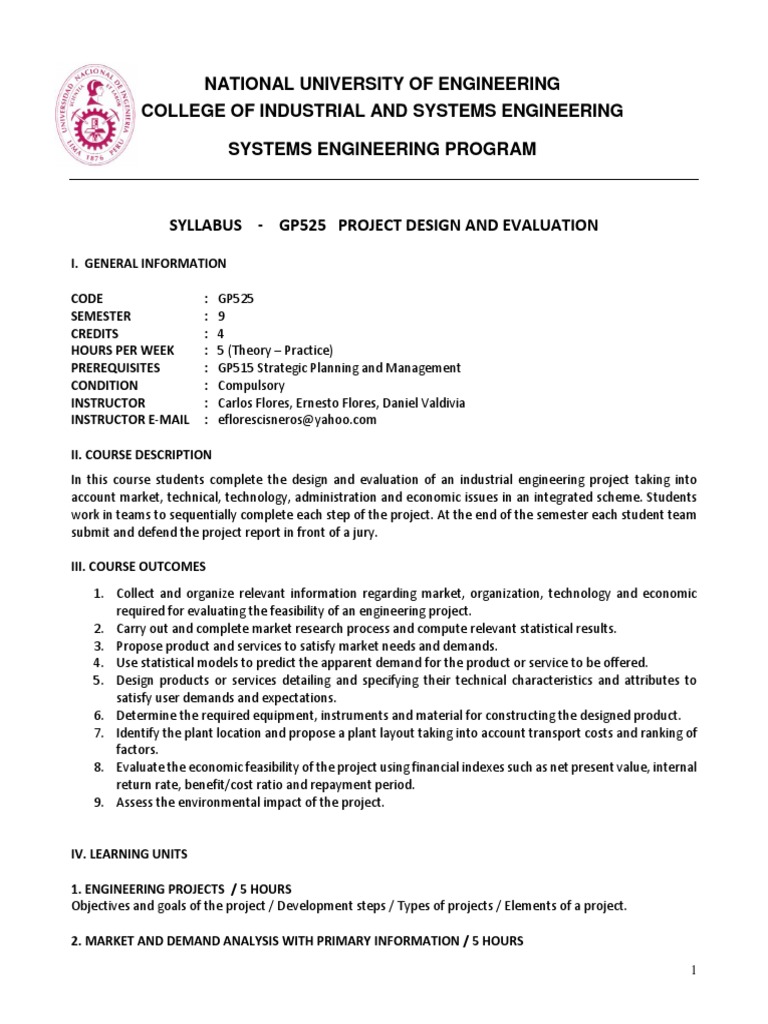 I209 GP525 Project Design And Evaluation Unlocked Download Free PDF