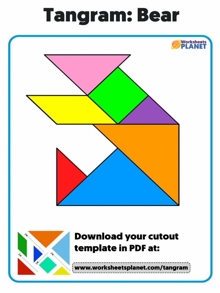 Tangram-Animals-(WorksheetsPlanet.com) (1) | PDF