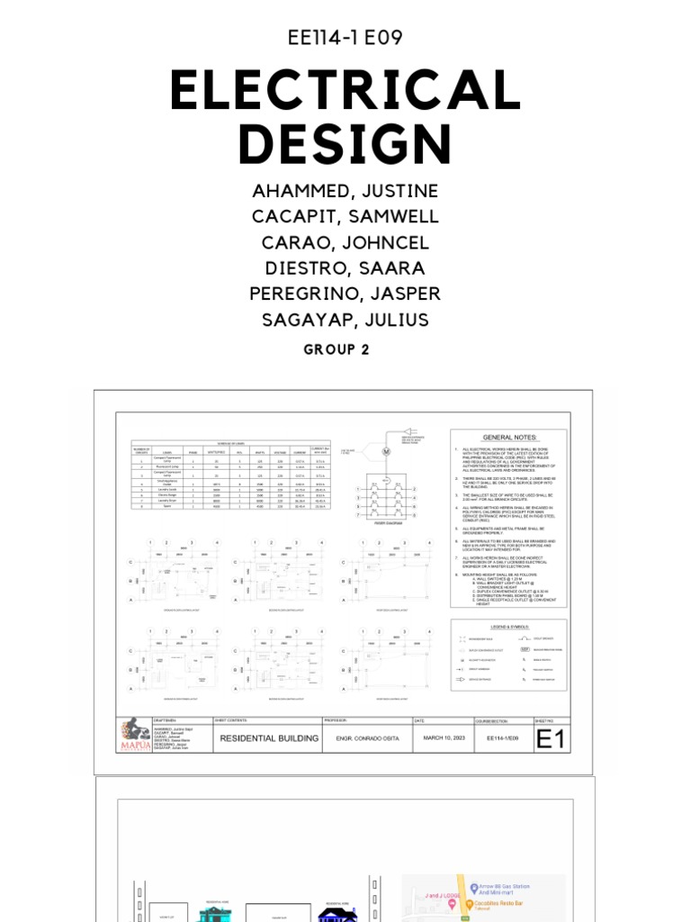 Electrical Design_Group2_EE114-1_E09 | PDF | Electrical Components | Physical Quantities