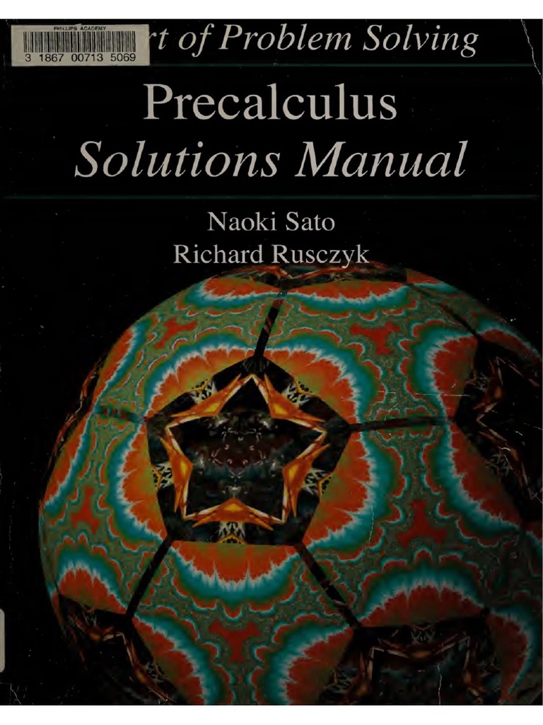 Precalculus Solutions (2009, Art of Problem Solving) | PDF