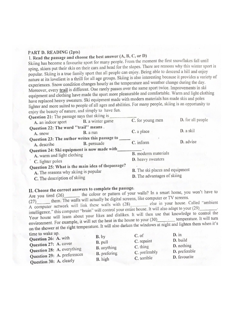 PART D. READING 2pts | PDF