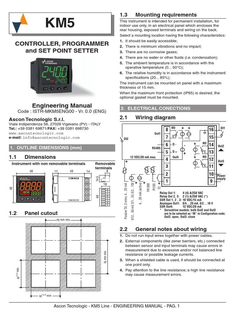 Manual KM5P | PDF | Parameter (Computer Programming) | Power Supply