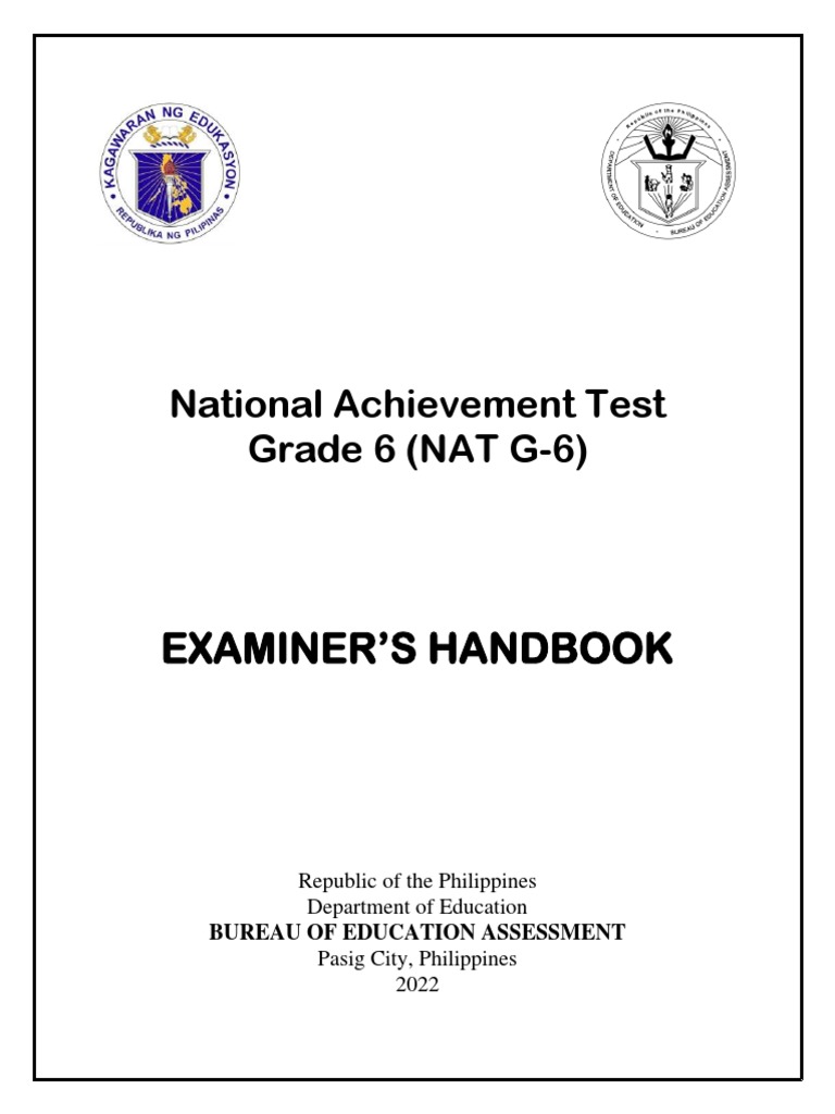 3.1 Natg6 Examiners Handbook | PDF
