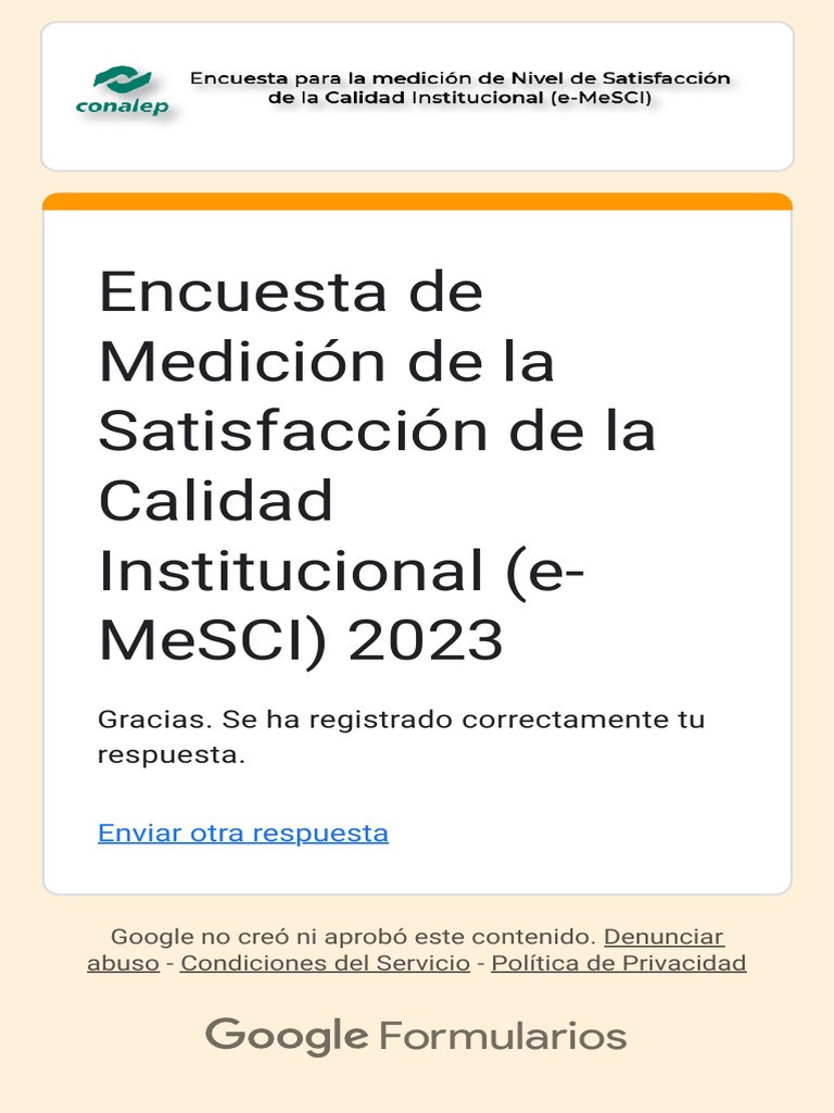 Encuesta e-MeSCI 2023: Satisfacción Institucional | PDF