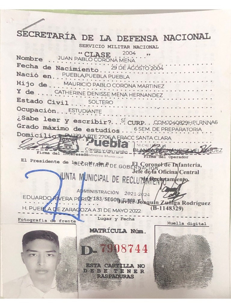 Cartilla Militar | PDF