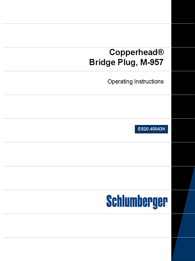 Copperhead Bridge Plug M-957 Operating Instructions | PDF | Pump ...