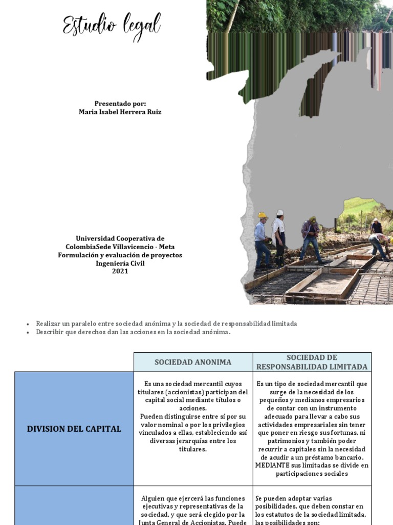 Estudio Legal | PDF | Compartir (Finanzas) | Sociedad de ...