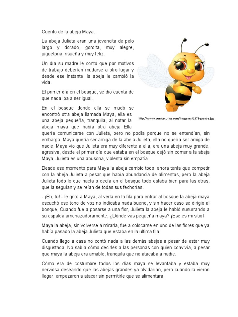 Cuento de La Abeja | PDF | Miel