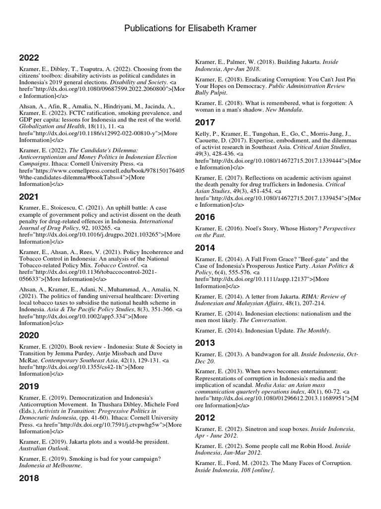 Elisabeth - Kramer Publications | PDF | Indonesia