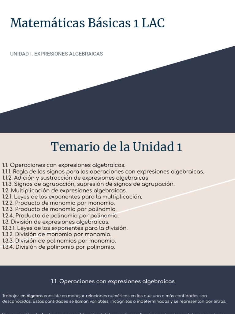 Matemáticas Básicas 1 LA 1-7-1 | PDF | Números | Multiplicación