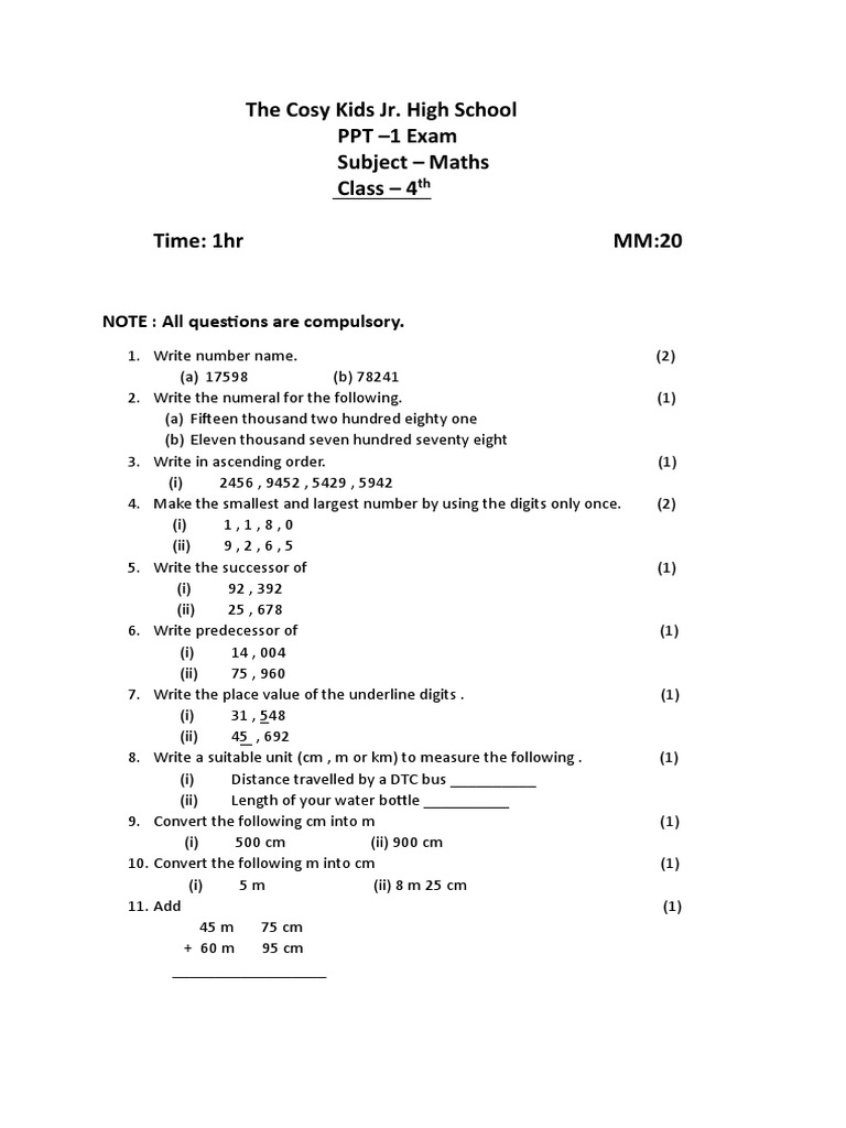 1 Maths 4th | PDF | Encodings | Lexicology