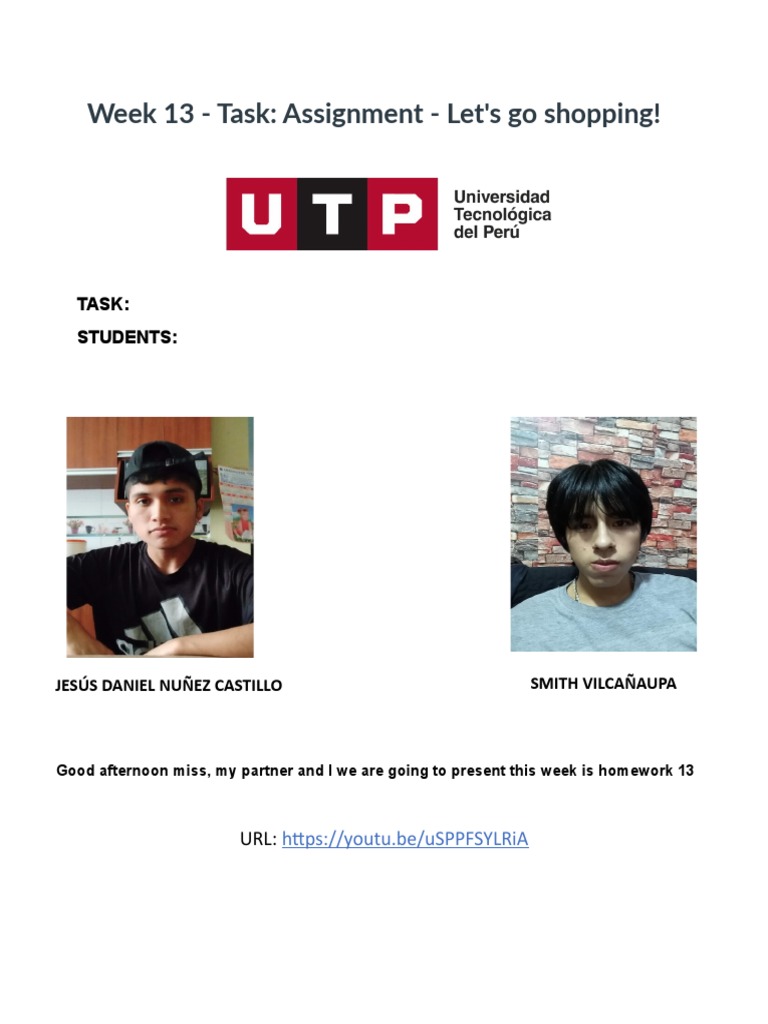 Tarea Academica 3 - Week 13 | PDF Tarea Academica 3 - Week 13 | PDF