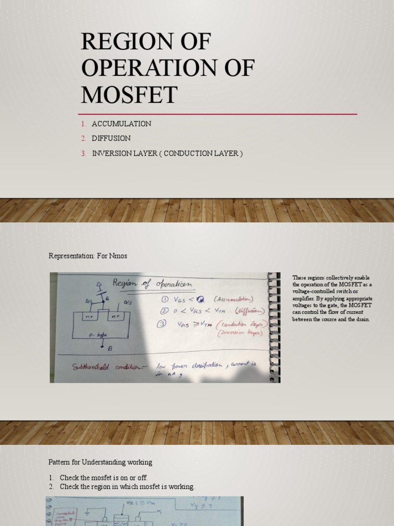 Region of Operation of Mosfet | PDF | Mosfet | Field Effect Transistor