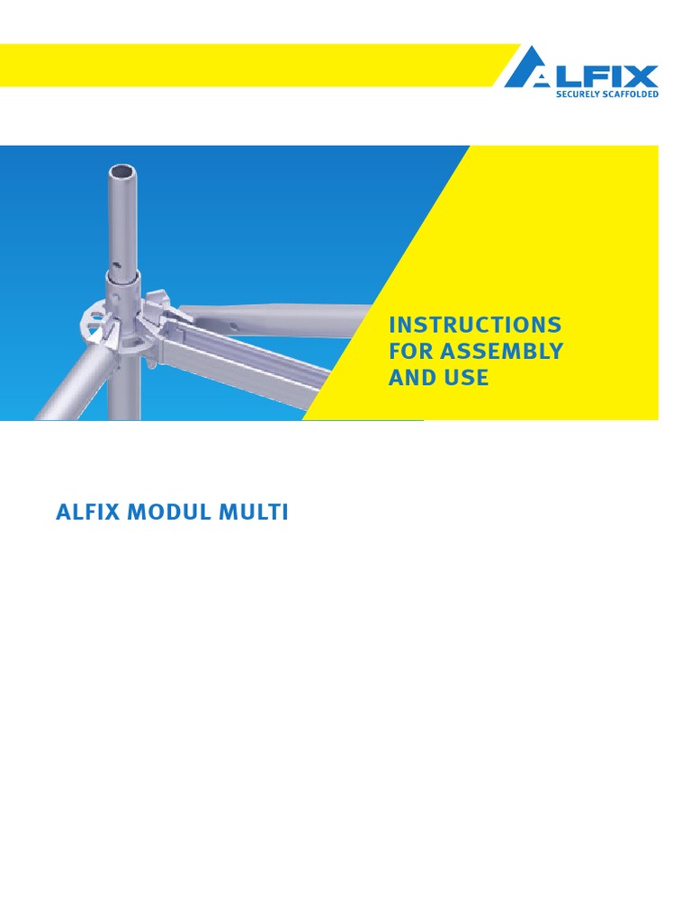 ALFIX MODUL MULTI Assembly Guide | PDF | Scaffolding | Personal ...