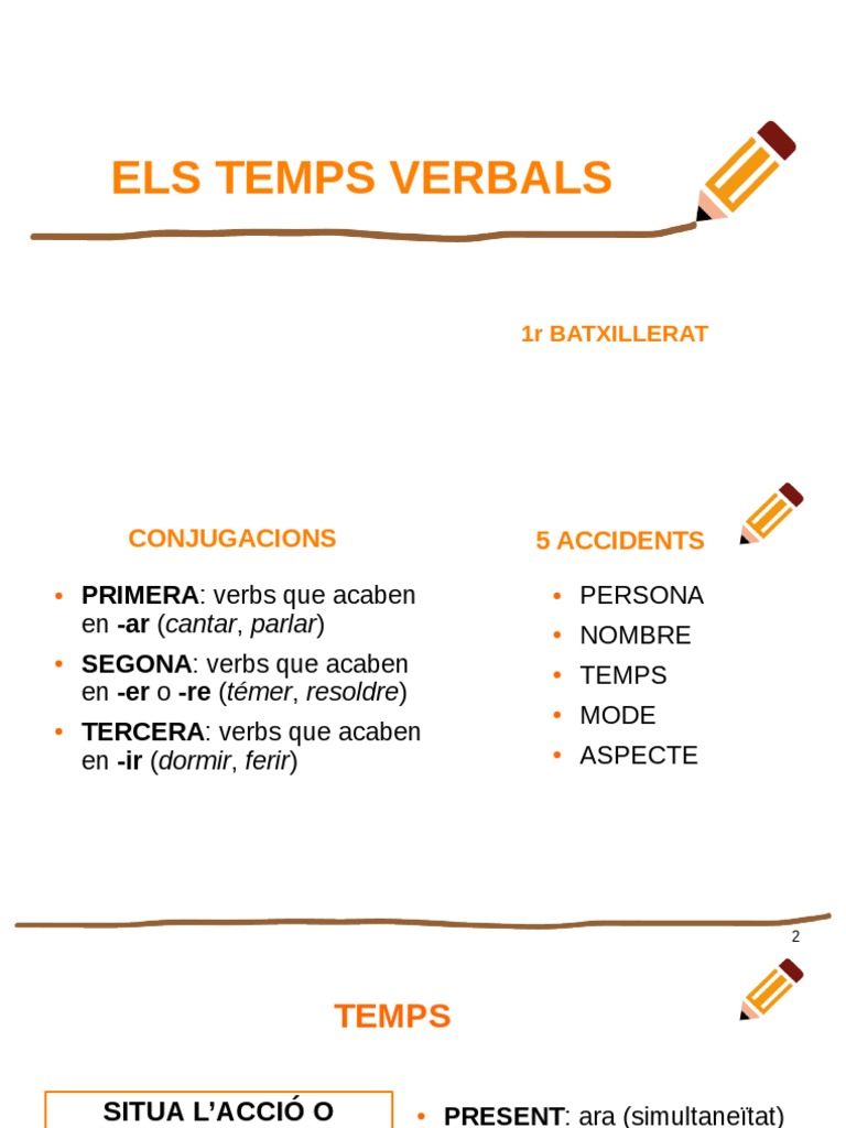 ELS TEMPS VERBALS | PDF