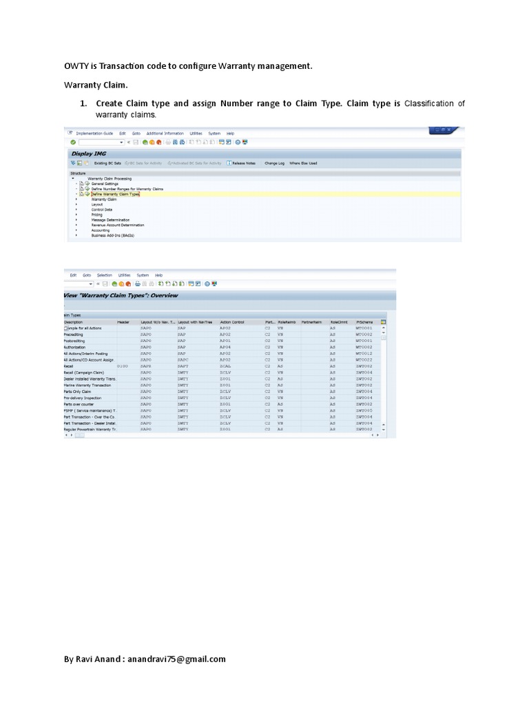 SAP Warranty Master Configuration File - Ravi Anand | PDF | Xml Schema ...