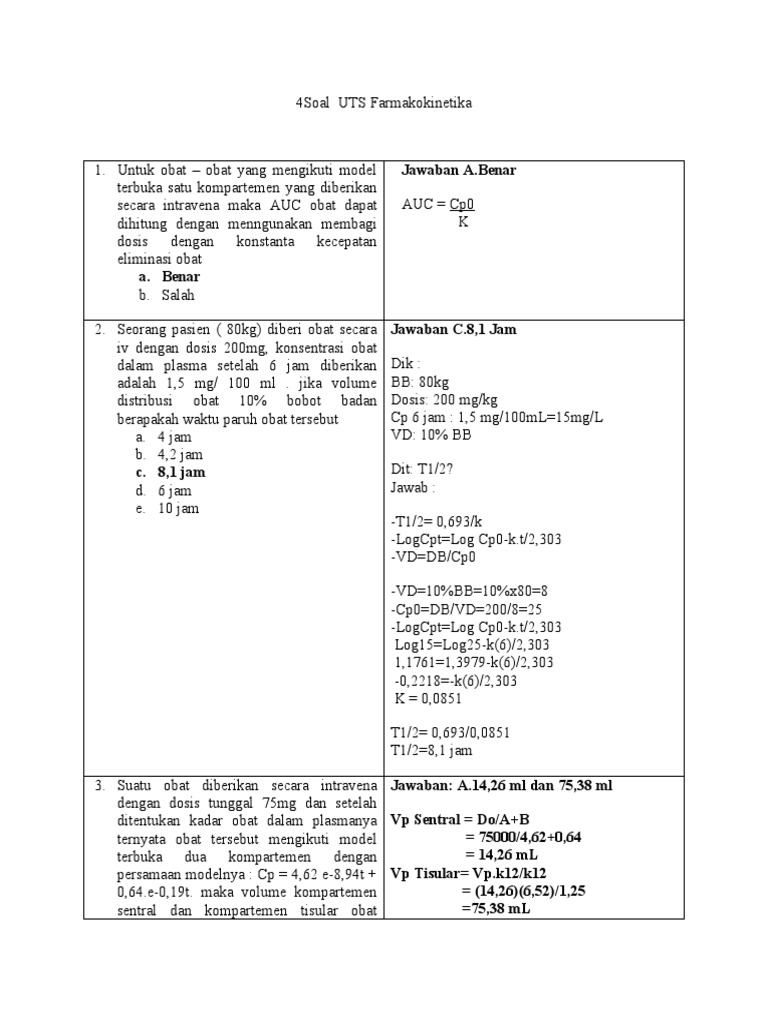 Revisi Uts Farmakokinetik | PDF