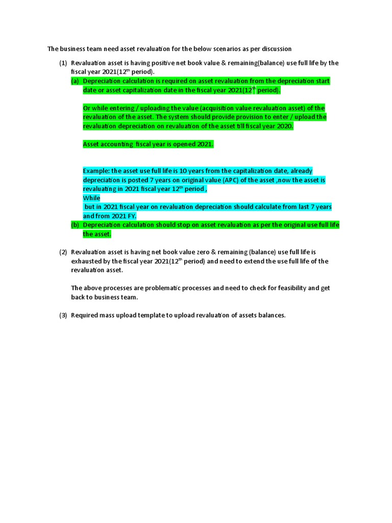 Asset Revaluation Process Overview | PDF | Finance & Money Management