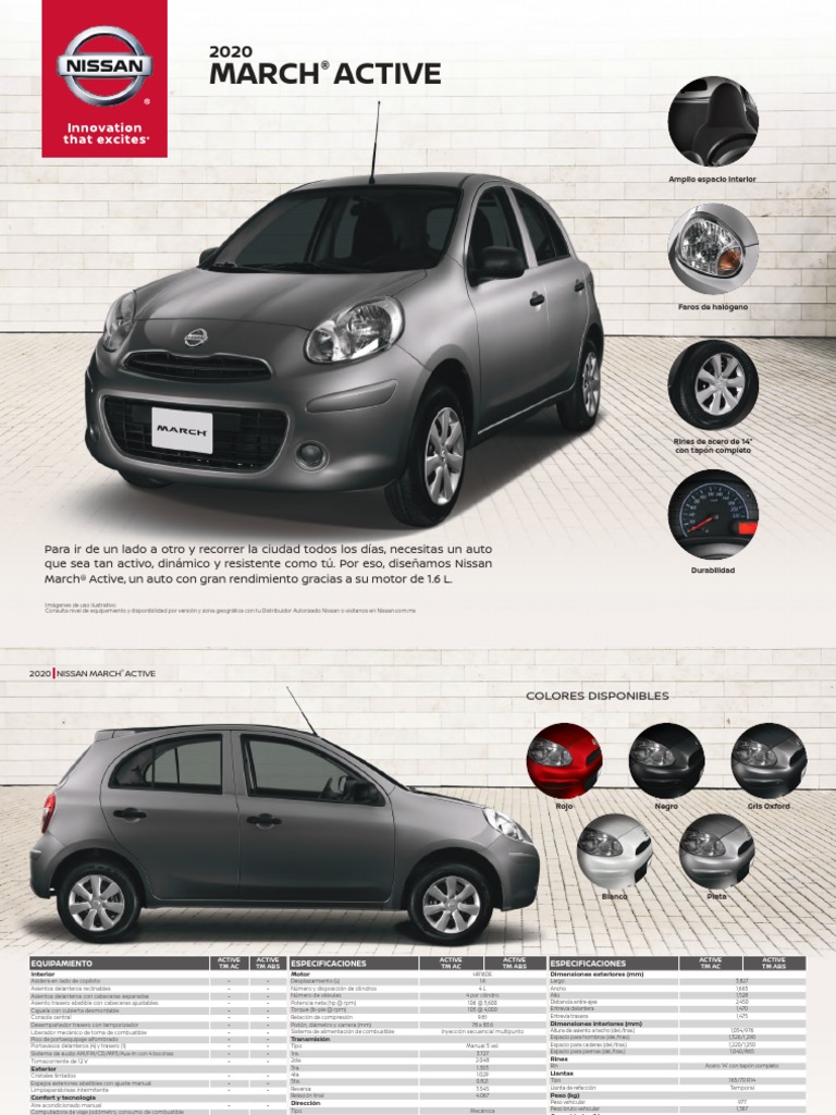 March Active 2020 Nissan | Descargar gratis PDF | Transporte privado ...