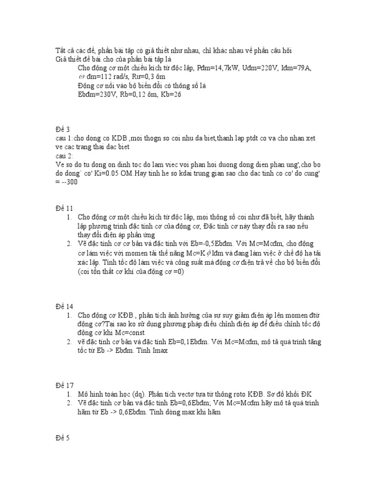 De Thi Truyen Dong Dien | PDF