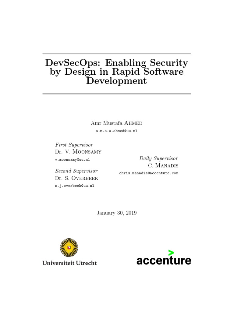 v1.0 DevSecOps - Enabling - Security - by - Design - in - Rapid - Software - Development | PDF ...
