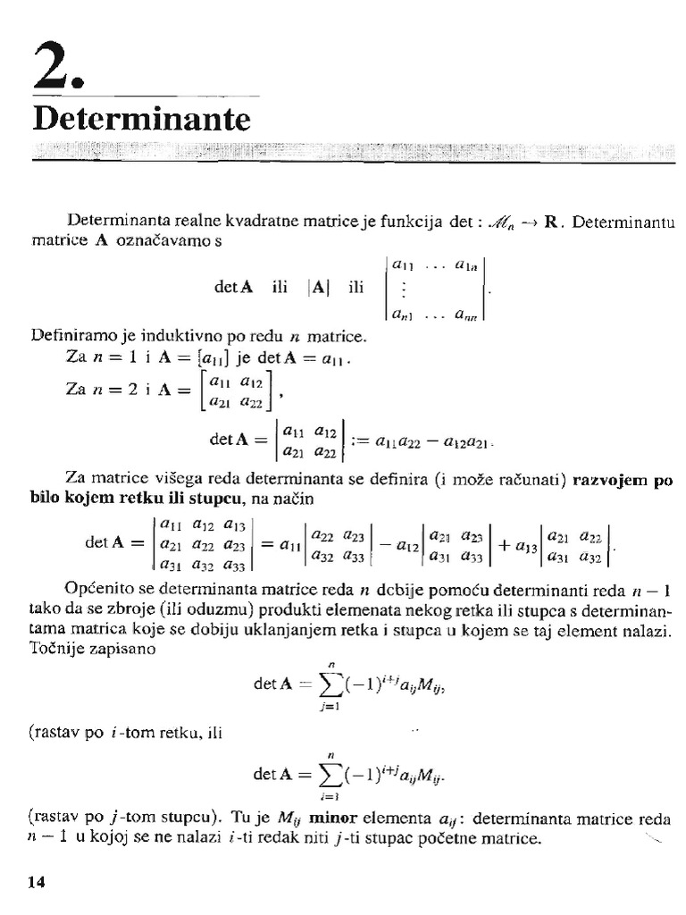 Elezovic - Linearna - Zbirka - 02 - Determinante | PDF