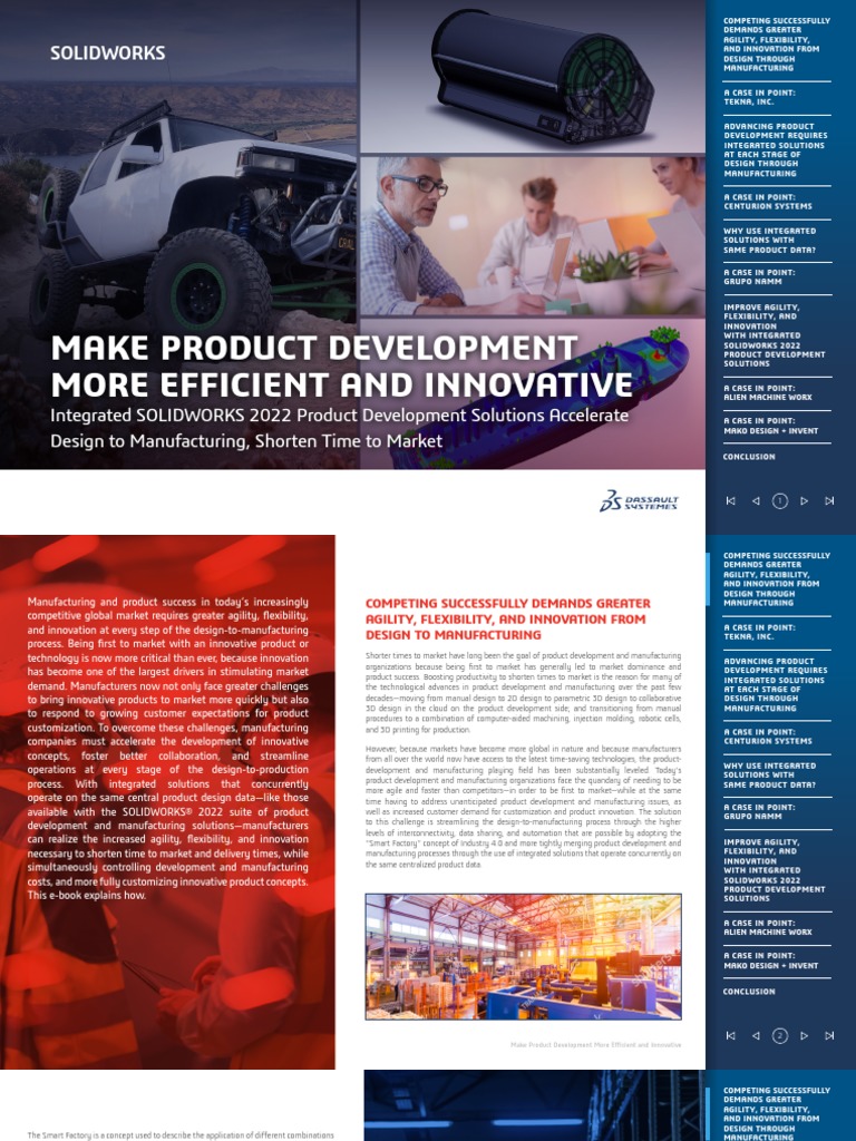 SOLIDWORKS 2022 Ebook MakeProductDevMoreEfficientInnovative | PDF ...