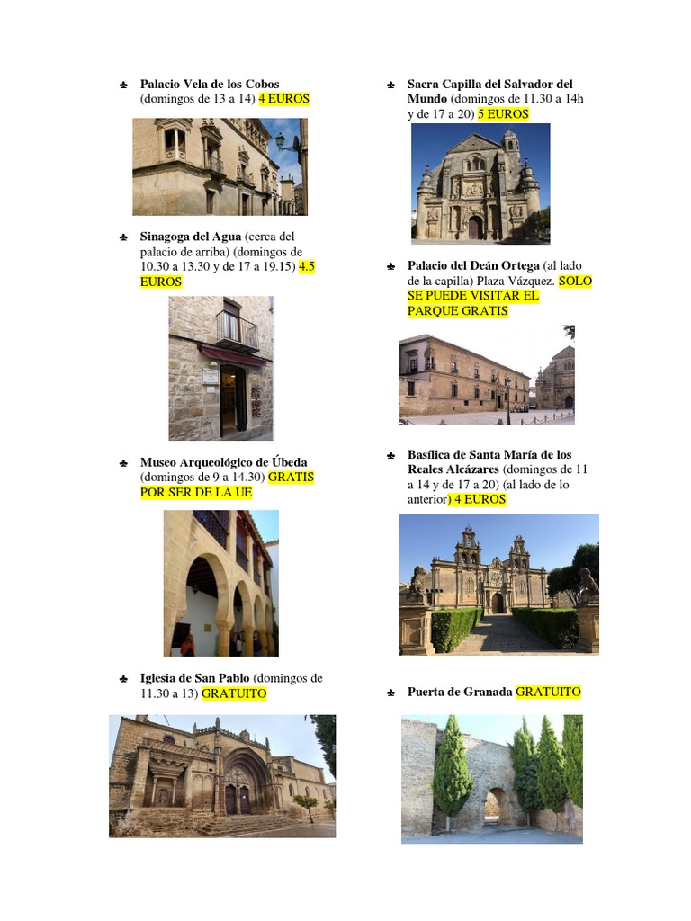 Úbeda Que Ver y Donde Comer | PDF Úbeda Que Ver y Donde Comer | PDF