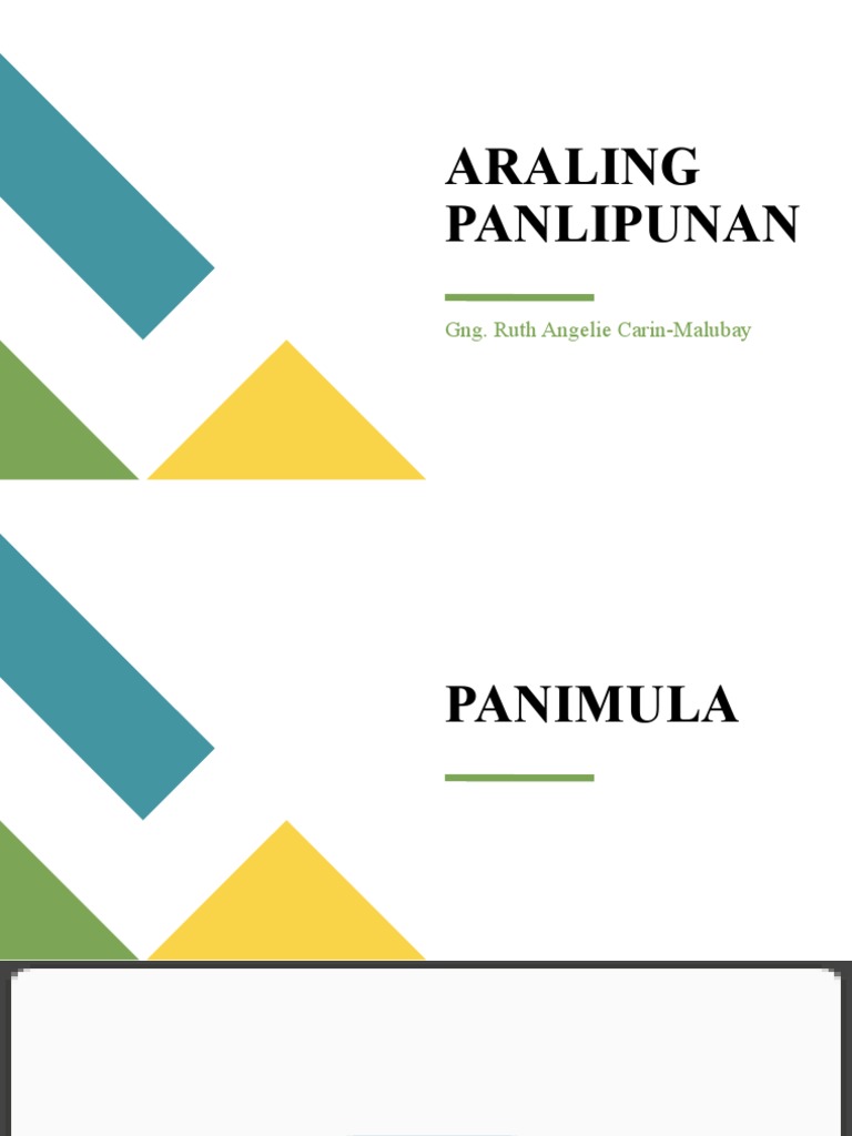 ARALING PANLIPUNAN Q4 Lesson 1 | PDF