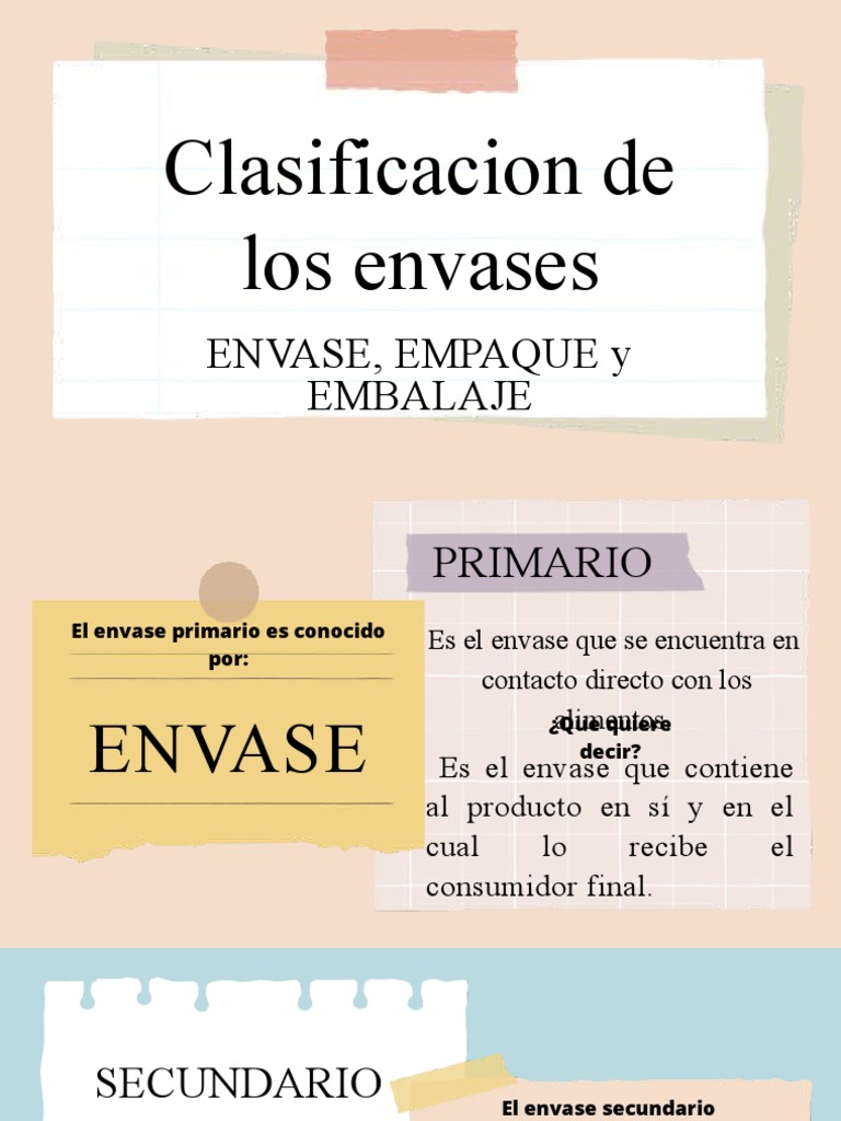 Presentacion Envases | PDF | Procesos industriales | El plastico