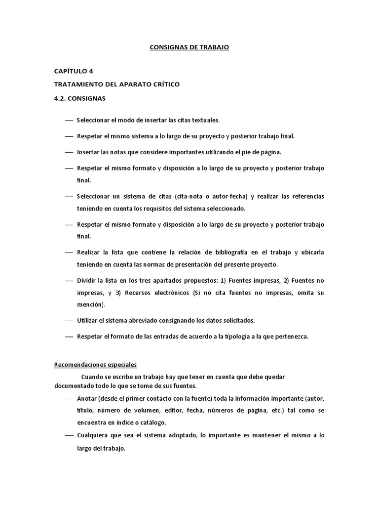 Consignas de Trabajo Clase 2 | PDF | Bibliografía