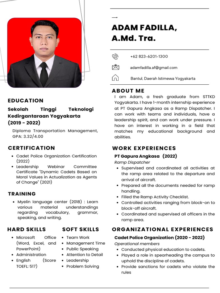 Curriculum Vitae Adam Fadilla | Download Free PDF | Cognition ...