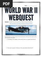 World War I Internet Scavenger Hunt | PDF | World War I | Military Science