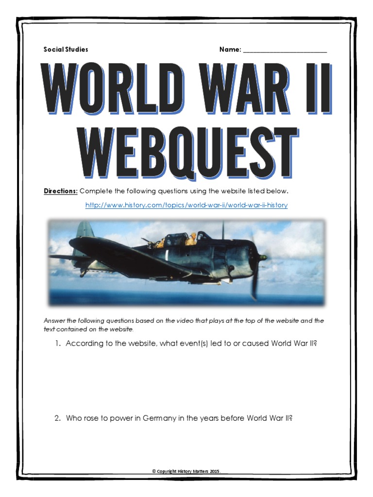 WWII Study Guide for Students | PDF | World War II | Allies Of World War II